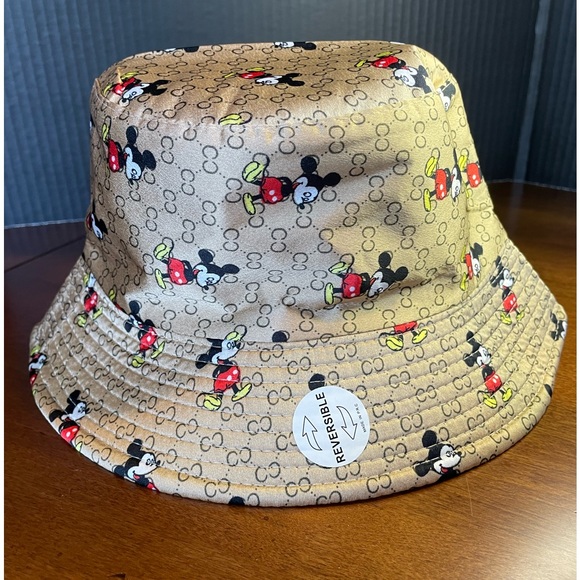 Accessories | Mickey Designed Bucket Hat Reversible New Without Tag ...
